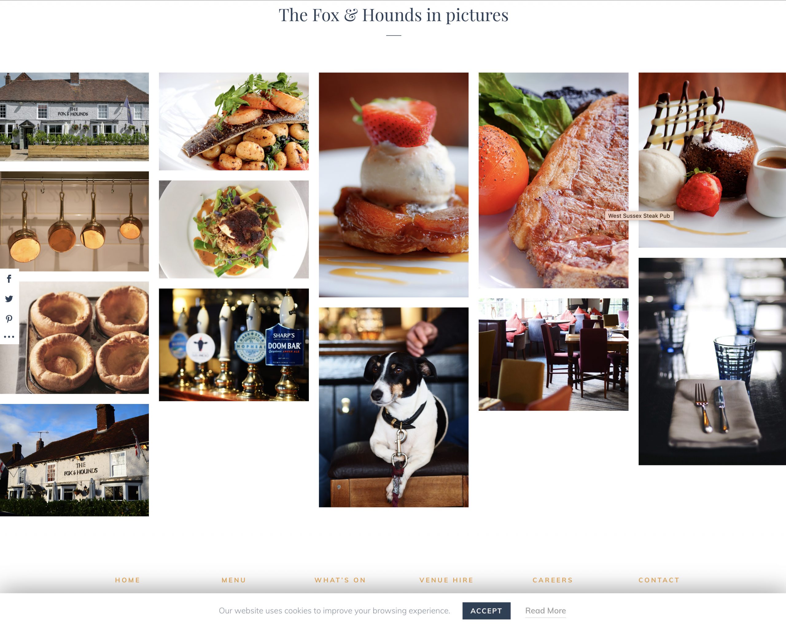 Chichester Pub Web Design - Profile Design Chichester Website