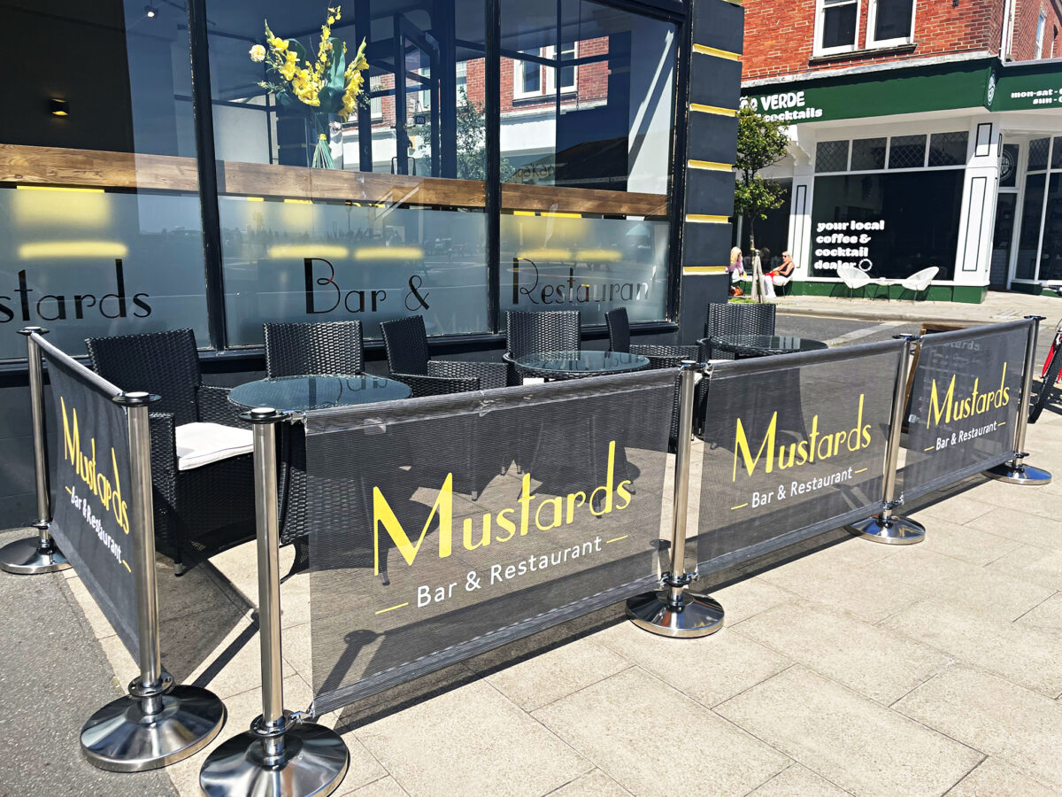 Cafe pavement banners - Profile Design Cafe Pavement Banner Design